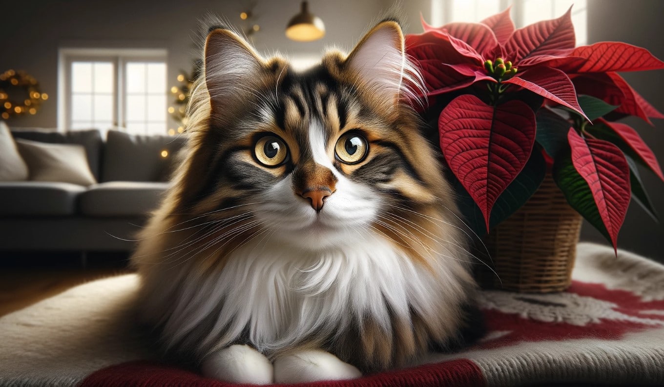 Euphorbia pulcherrima: Poinsettia's Seasonal Toxicity Risk to Cats
